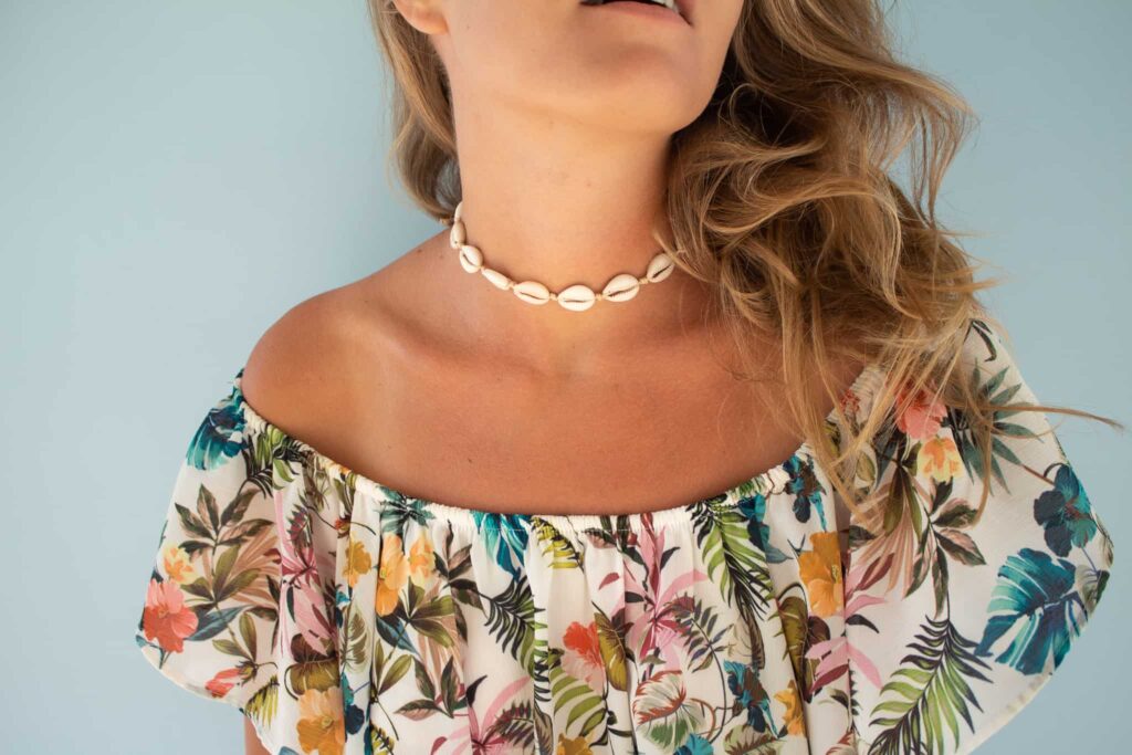 Naszyjnik Choker z Muszelek Kauri | Biżuteria Muszelki | BALI BALI