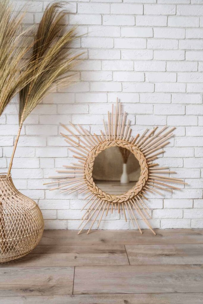 DUŻE LUSTRO RATTANOWE GWIAZDA | LUSTRA RATTAN | BALI BALI